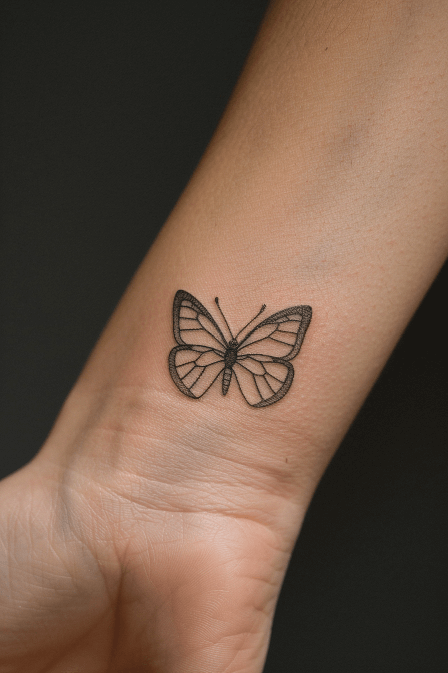 Beautiful Fineline Butterfly Tattoo Ideas for a Graceful Look