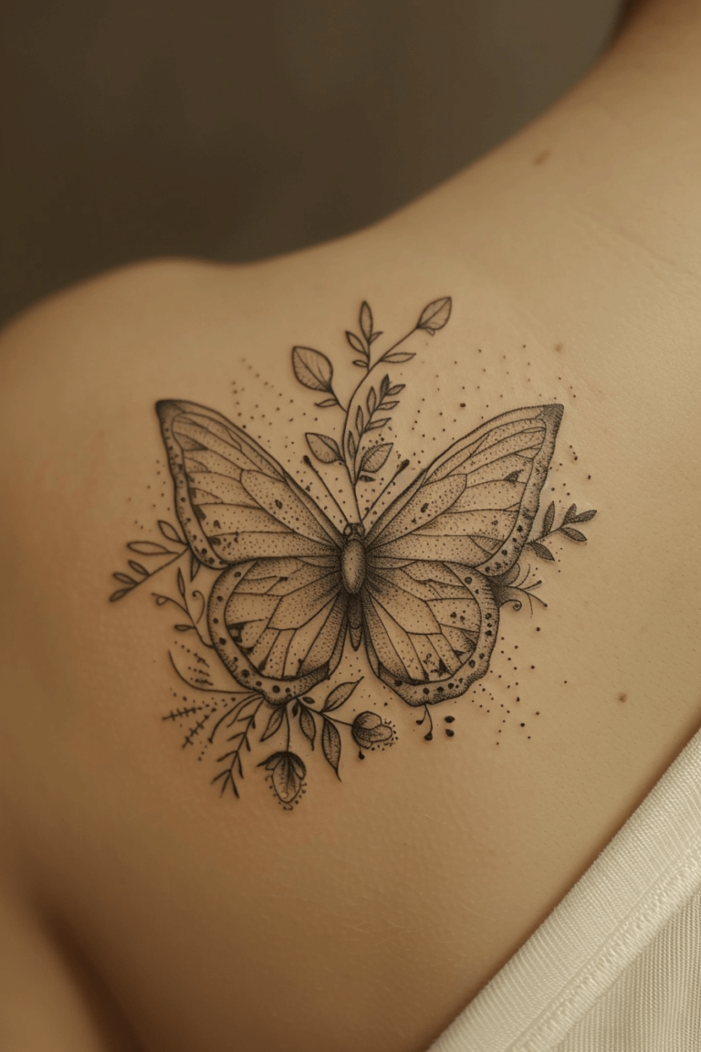 Beautiful Fineline Butterfly Tattoo Ideas for a Graceful Look