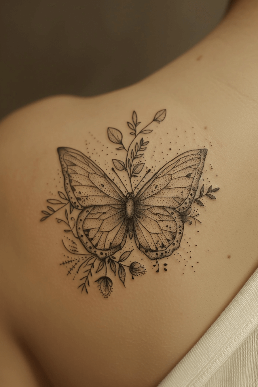 Beautiful Fineline Butterfly Tattoo Ideas for a Graceful Look