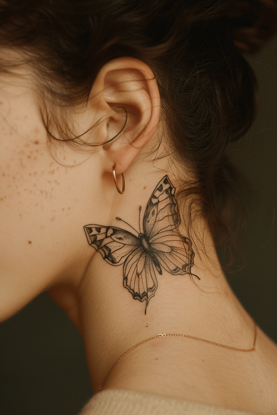 Beautiful Fineline Butterfly Tattoo Ideas for a Graceful Look