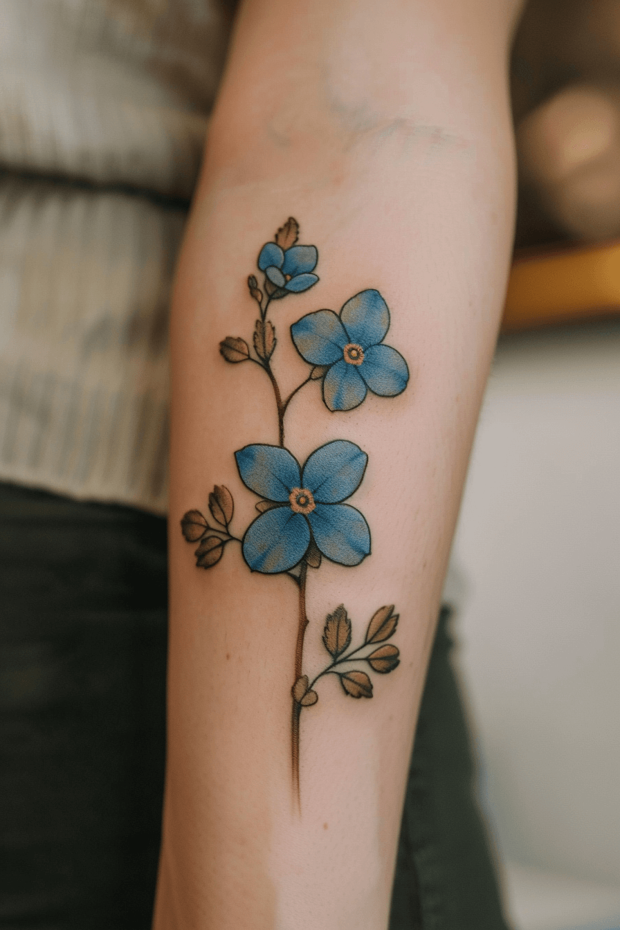 26+ Charming Forget-Me-Not Flower Tattoo Designs You’ll Adore