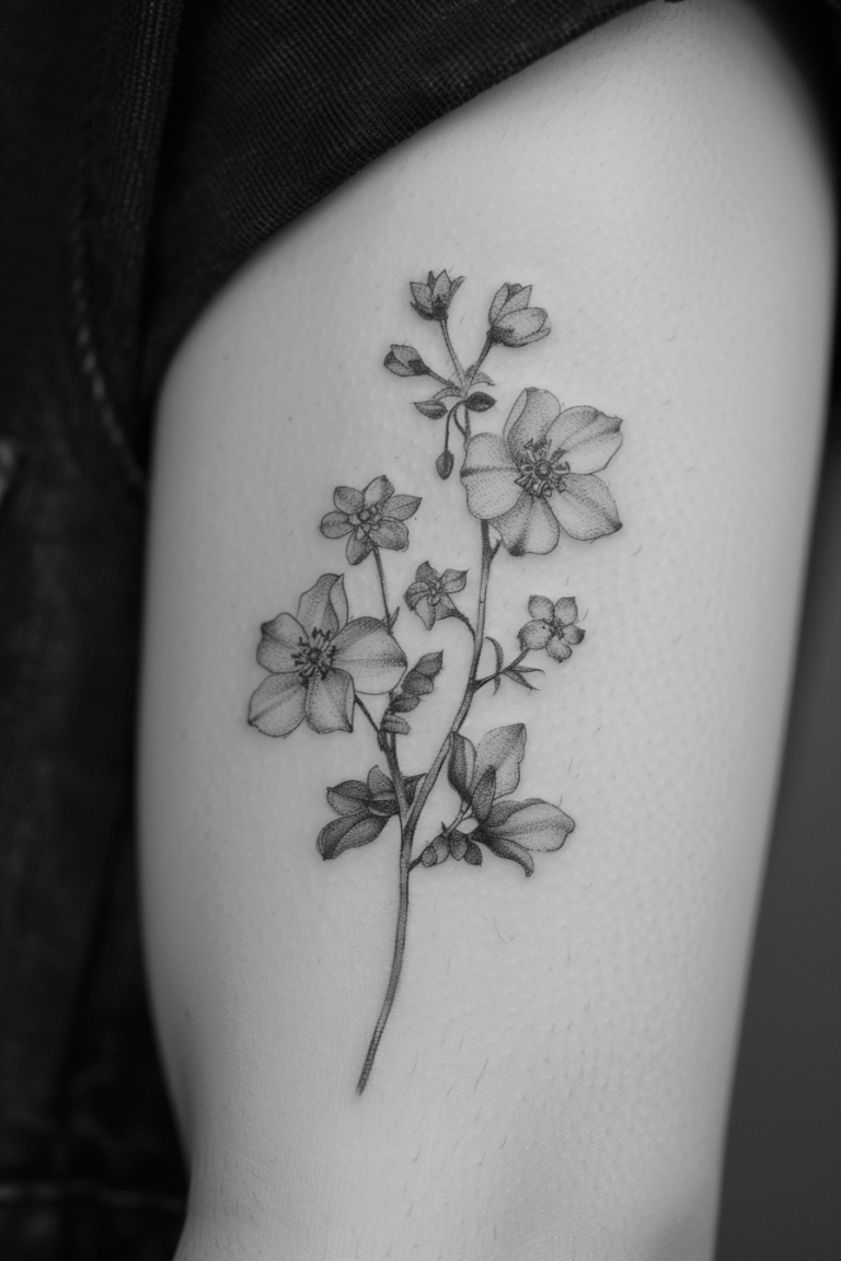 26+ Charming Forget-Me-Not Flower Tattoo Designs You’ll Adore