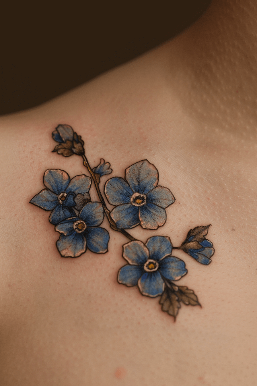 26+ Charming Forget-Me-Not Flower Tattoo Designs You’ll Adore