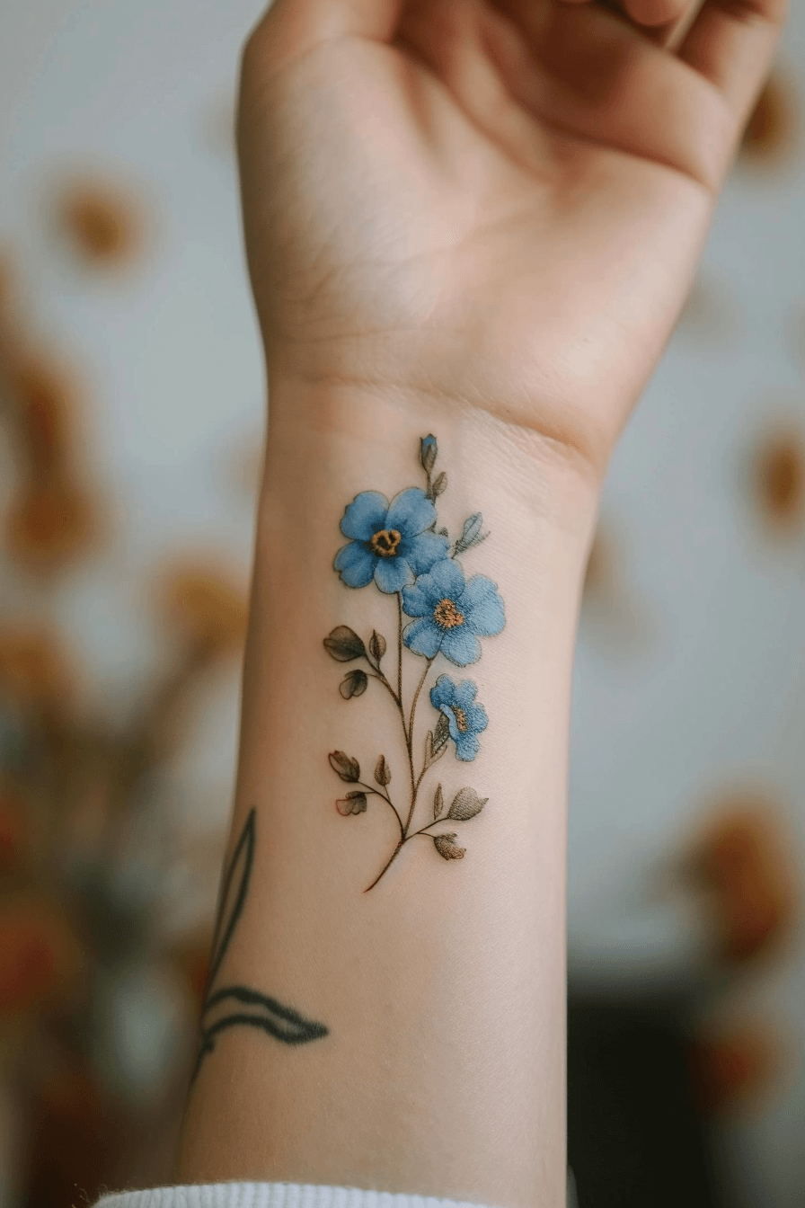 26+ Charming Forget-Me-Not Flower Tattoo Designs You’ll Adore