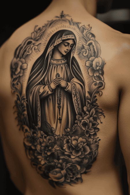22+ Unique Virgin Mary Tattoo Ideas to Honor Faith