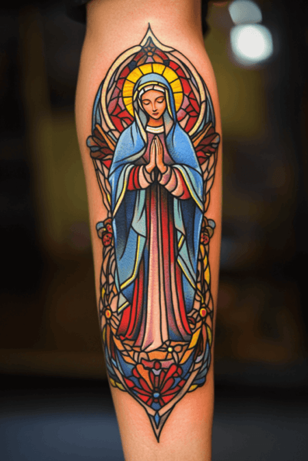 22+ Unique Virgin Mary Tattoo Ideas to Honor Faith