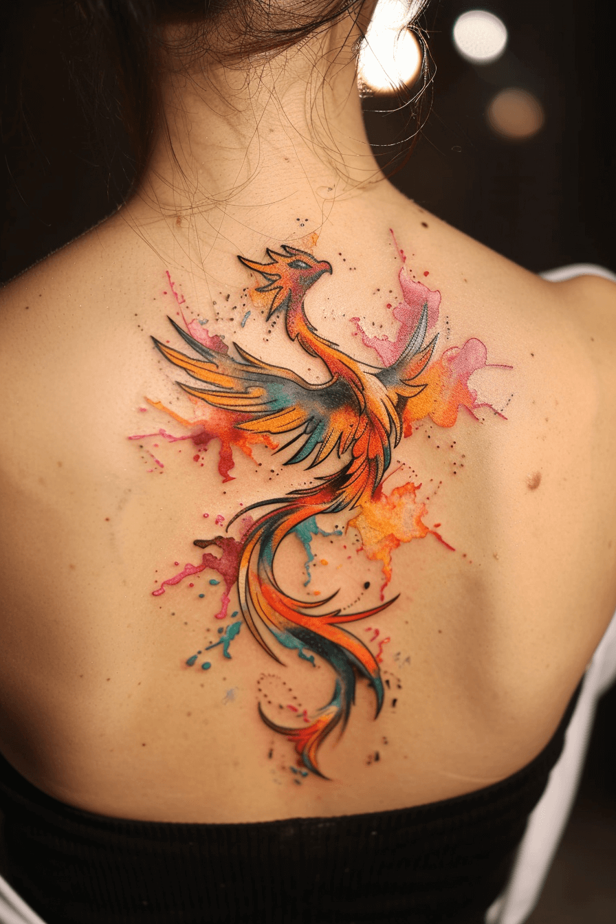 21+ Fabulous Phoenix Tattoo Ideas for Women