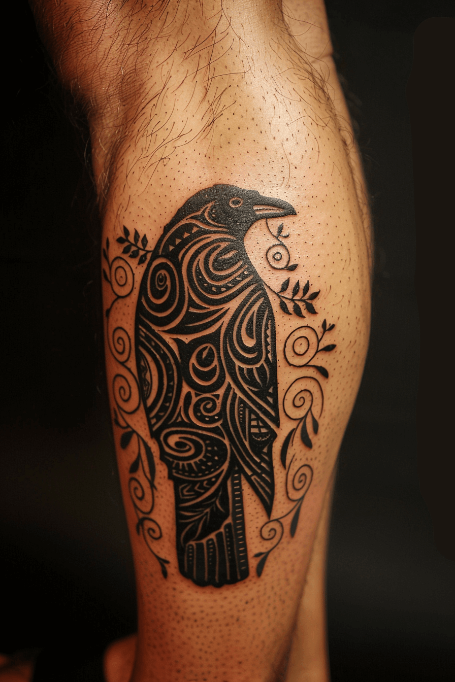 Intriguing Raven Tattoo Ideas with Deep Meanings