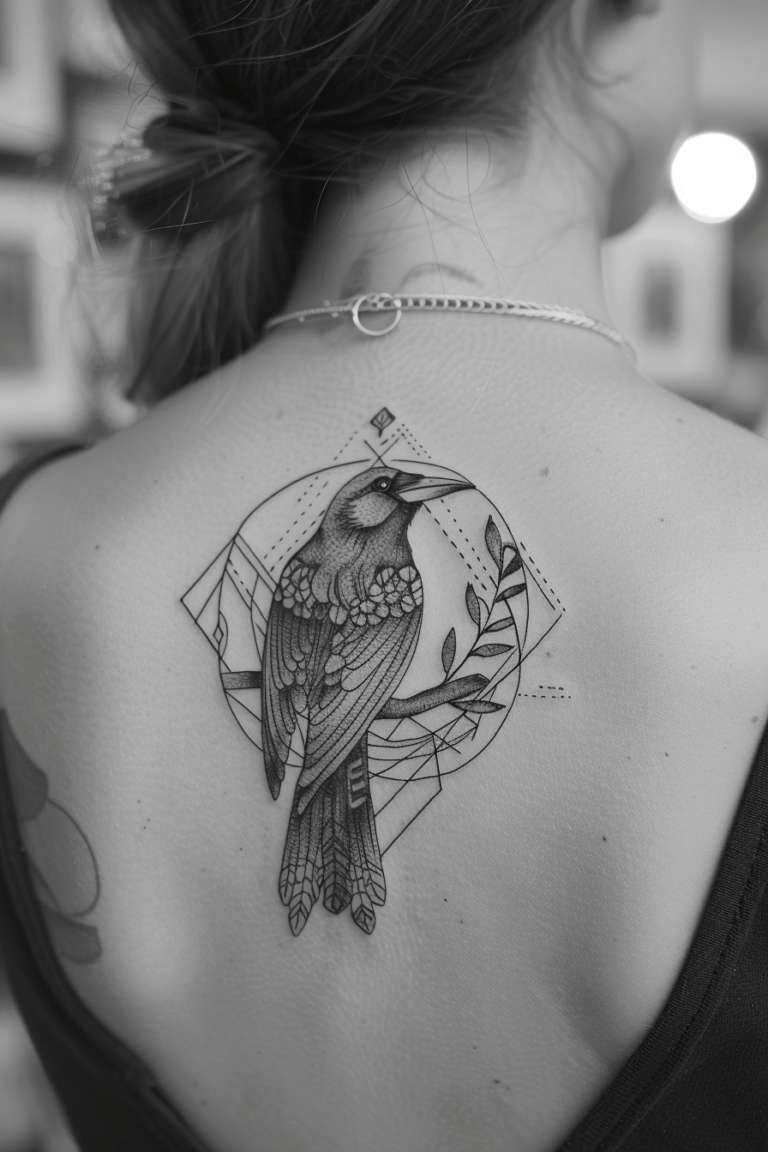 Intriguing Raven Tattoo Ideas with Deep Meanings