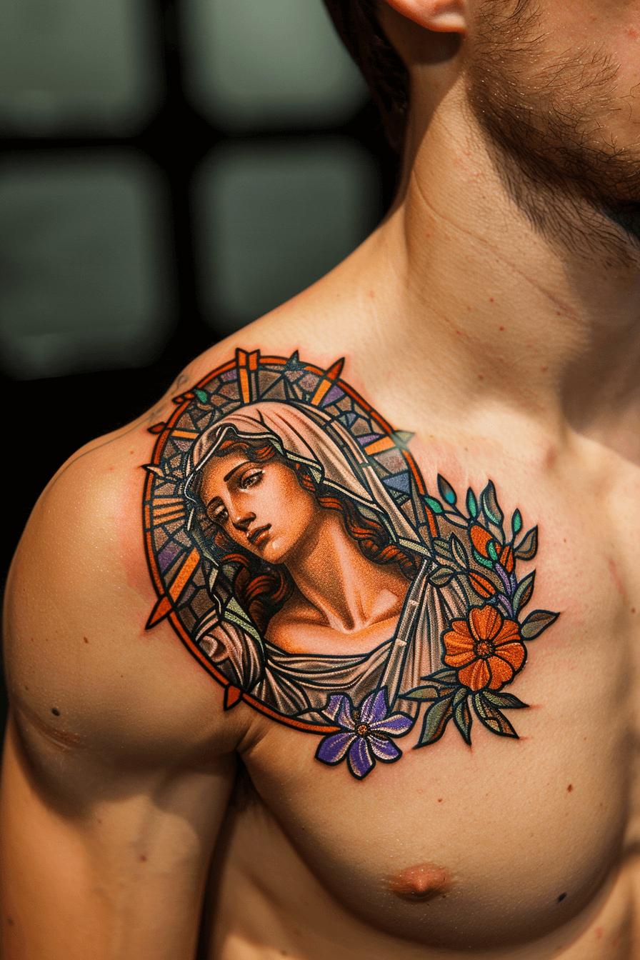 22+ Unique Virgin Mary Tattoo Ideas to Honor Faith