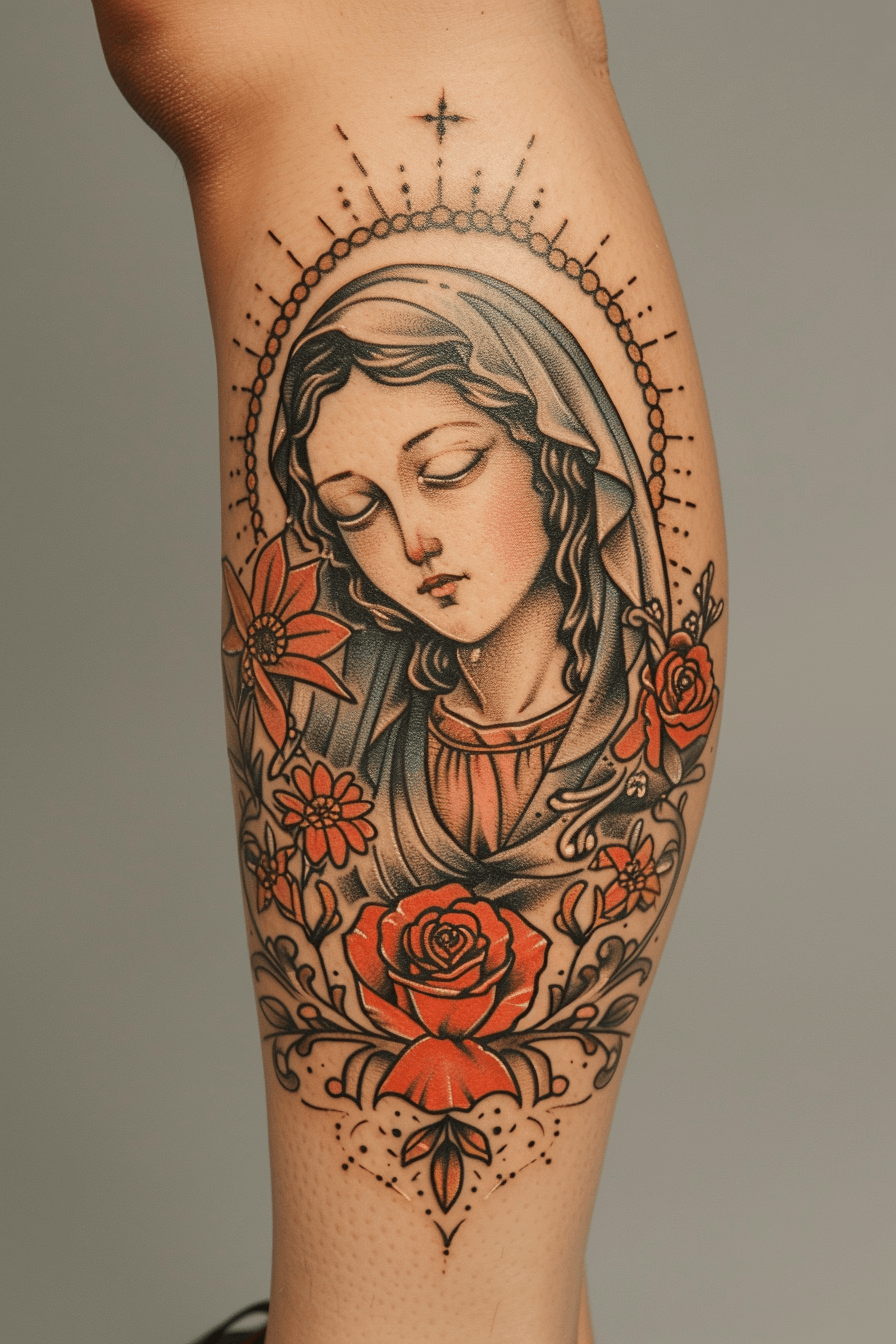 22+ Unique Virgin Mary Tattoo Ideas to Honor Faith