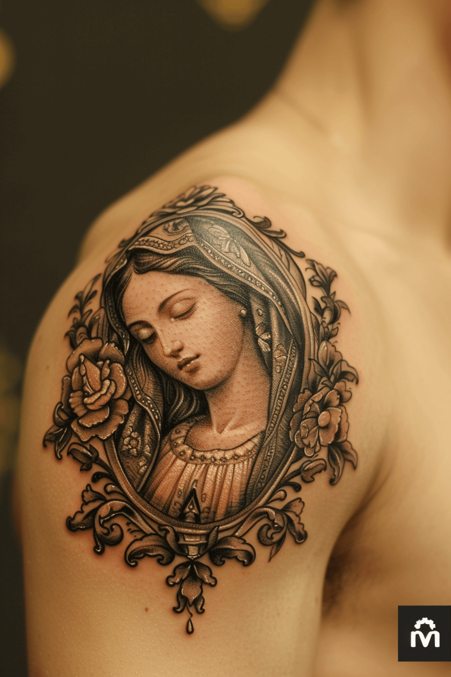 22+ Unique Virgin Mary Tattoo Ideas to Honor Faith