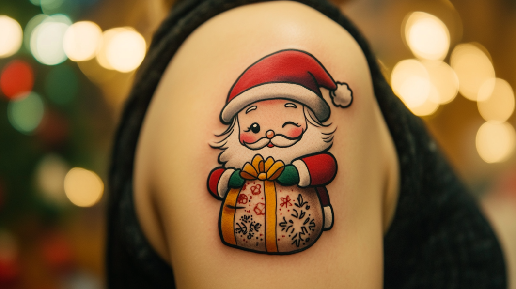 30+ Festive Christmas Tattoo Ideas