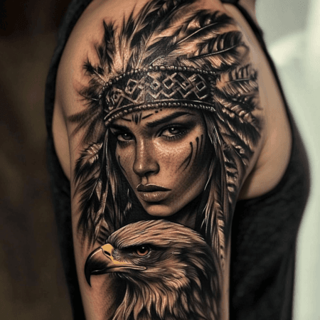 33+ Stunning Native American Tattoos For Women