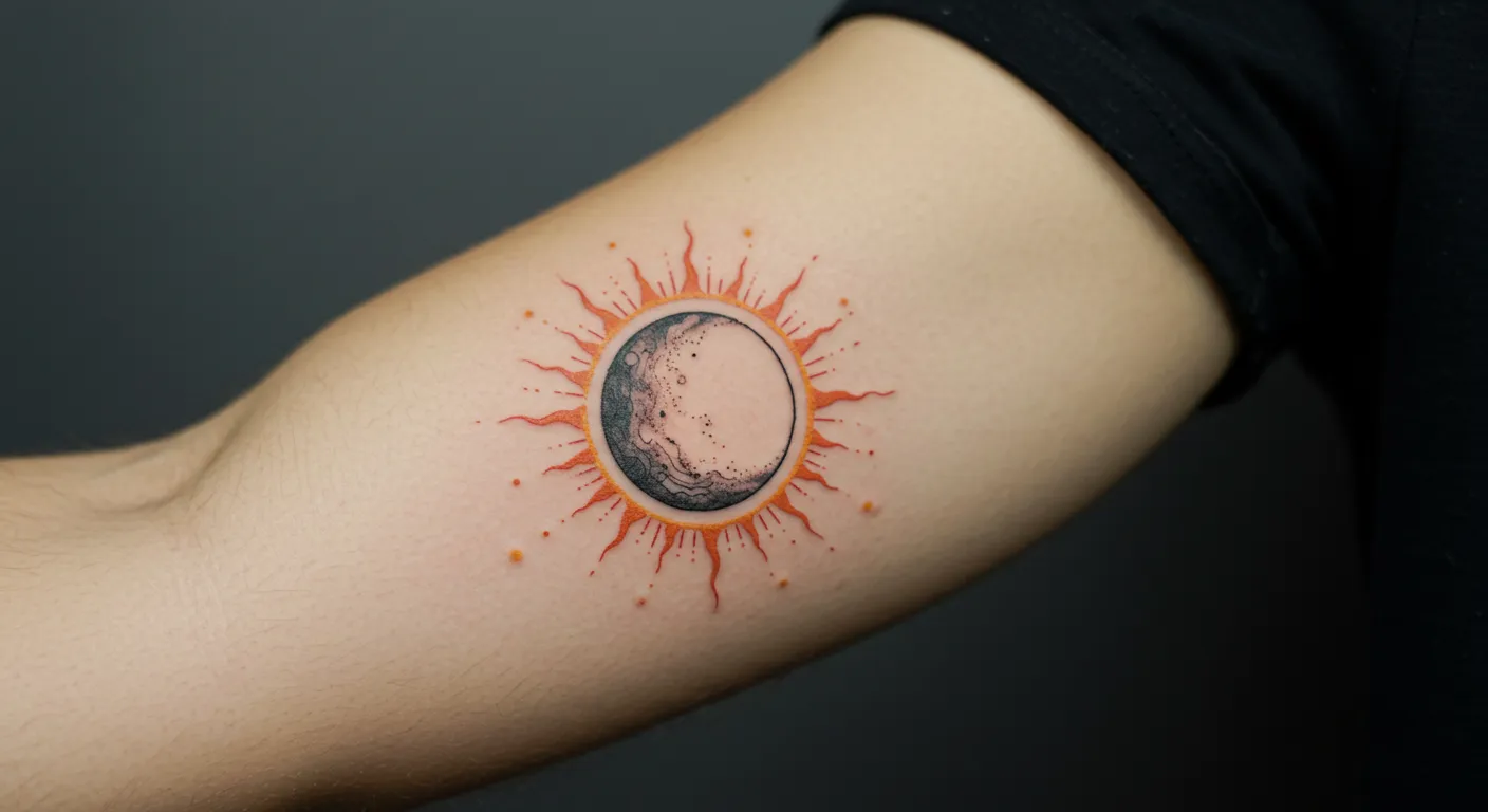 21+ Beautiful Fine Line Sun Tattoos for a Timeless Glow