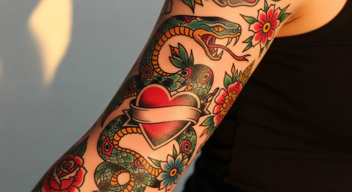21 American Traditional Tattoo Sleeves Packed With Old School Charm