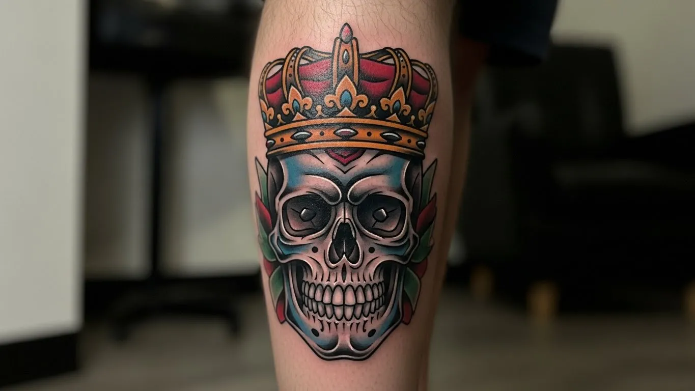 22 Neo Traditional Leg Tattoos That Make a Fierce Statement