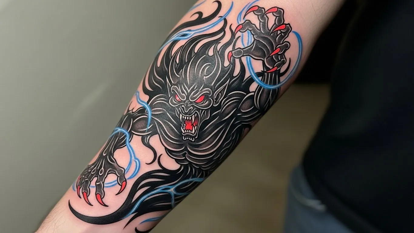 24 Neo Traditional Horror Tattoos That Look Bold and Haunting